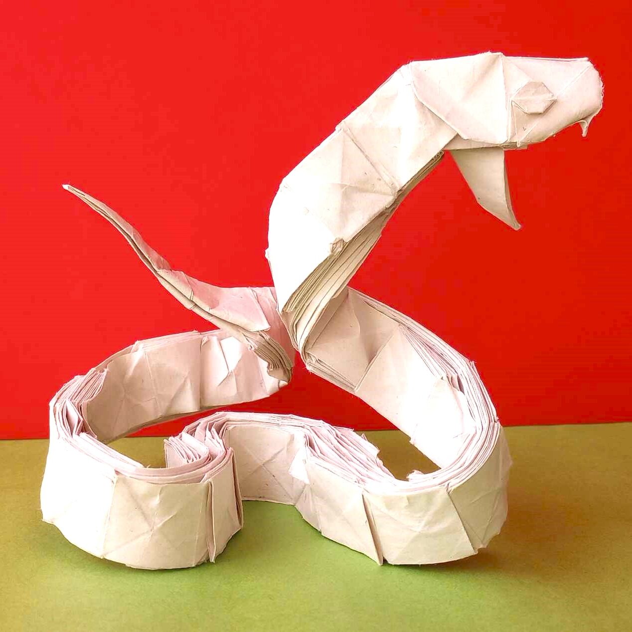 Origami Snake Origami Origami Snake Serpent En Origami